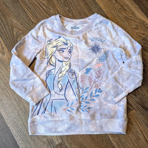 Disney | Shirts & Tops | Disney Frozen Elsa Sweatshirt White And Blue ...